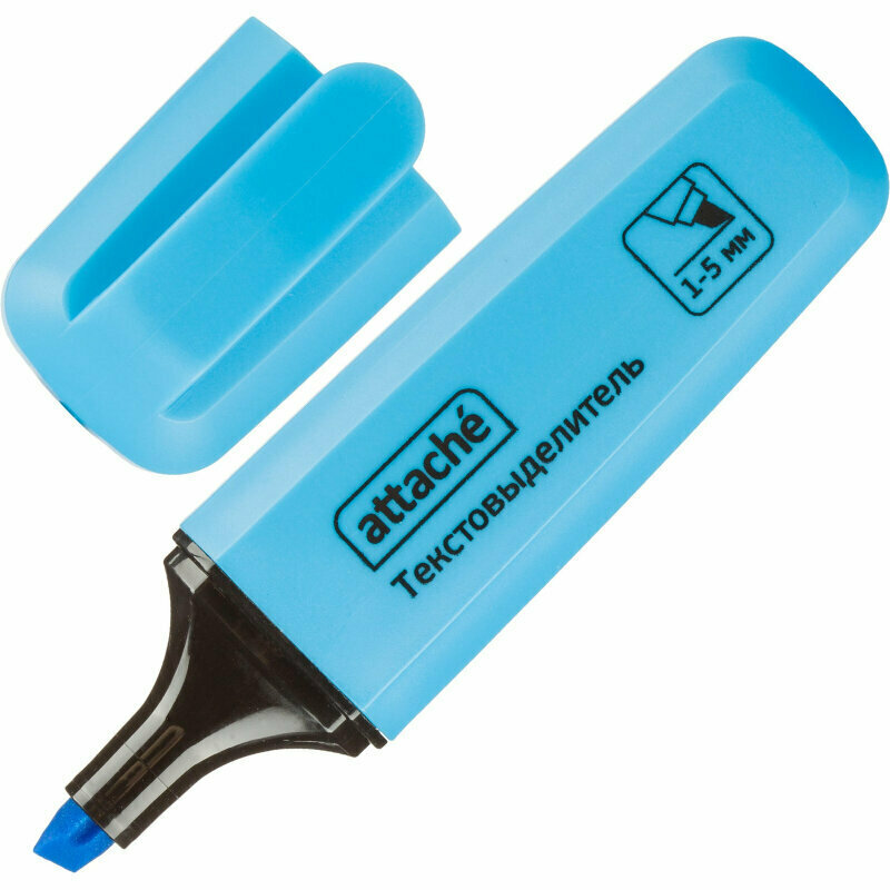 Маркер текстовыделитель Attache Palette 1-5мм голубой HL6010, 1591149