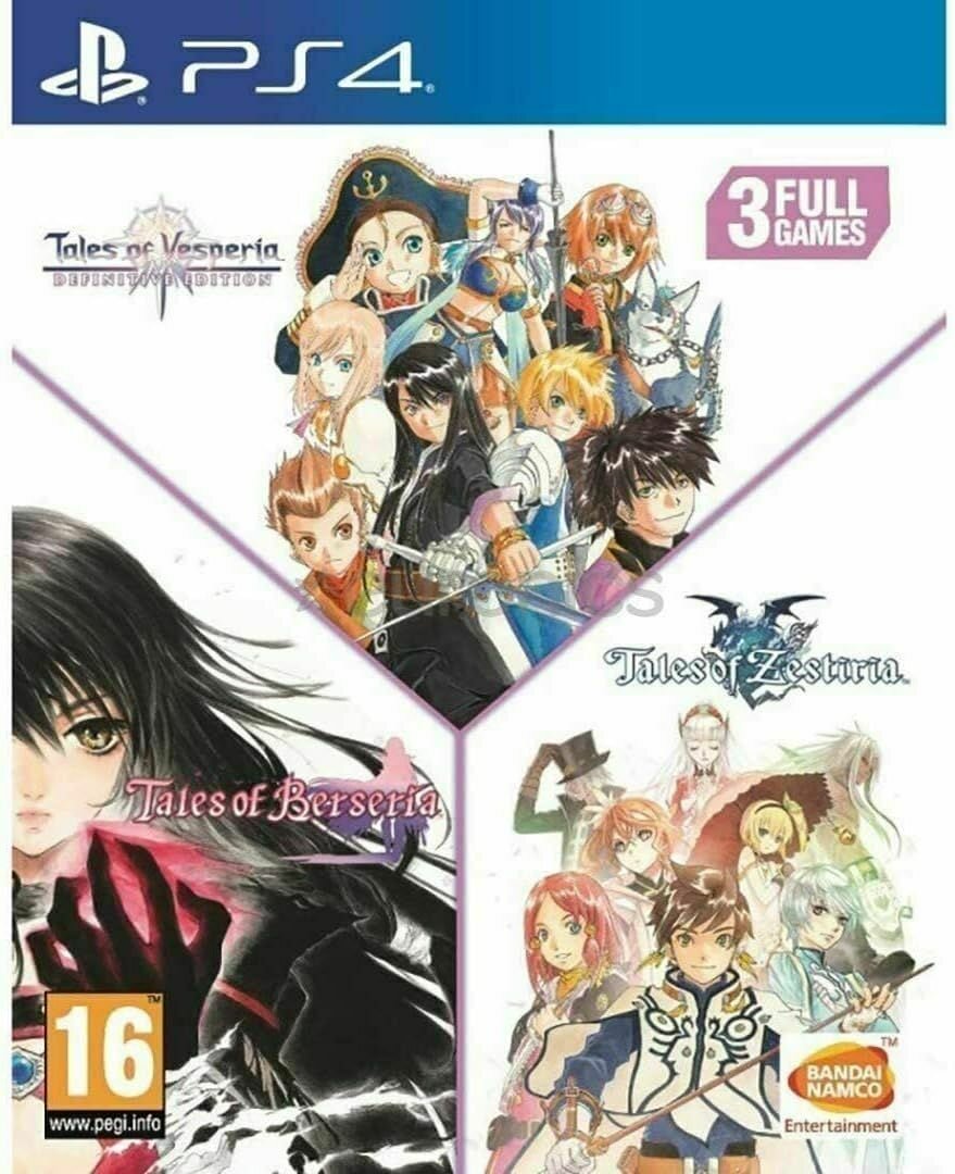 Игра PS4 Tales of Vesperia + Berseria + Zestiria Compilation