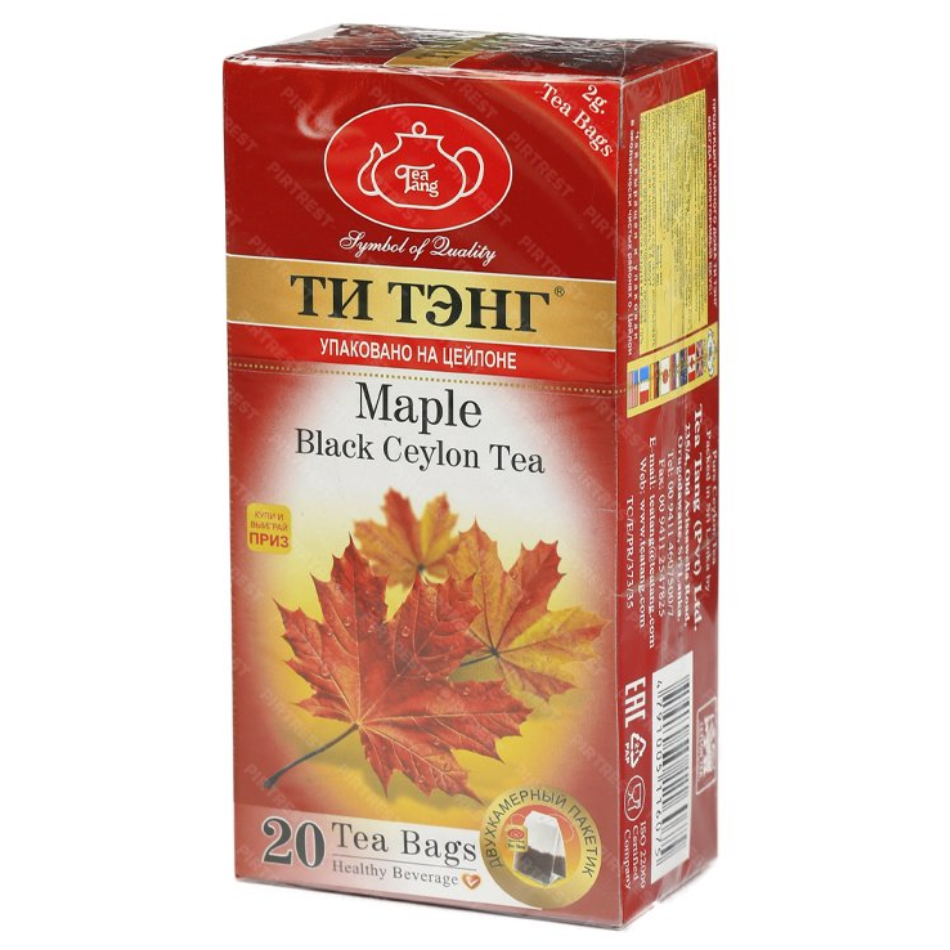 Чай черный Ти Тэнг Кленовый сироп 20 пакетов