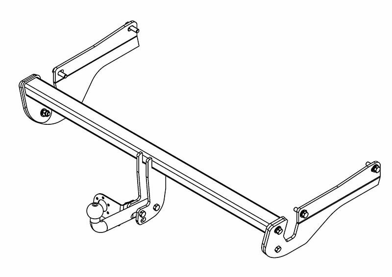 Фаркоп Avtos на MAZDA 6 (2012-)(паспорт и сертификат в комплекте)(без электрики)MZ 03 (90x20x16)