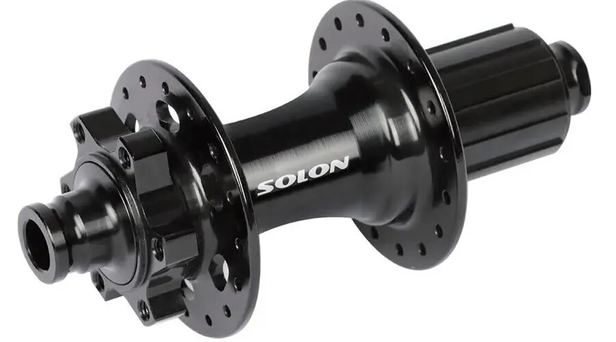 Втулка задняя 32H Solon DH938TR BOOST, ось 12x148мм, черн, disc IS6, 4 пром, под кассету