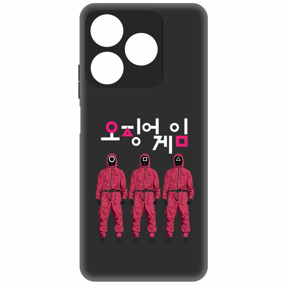 Чехол-накладка Krutoff Soft Case Игра в кальмара-Персонал для Realme C61 черный