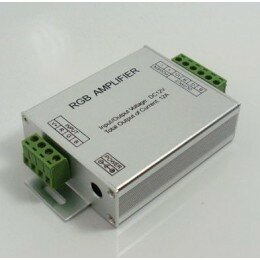 Усилитель RGB LP-04, металлический корпус, серебристый цвет, 1 шт.