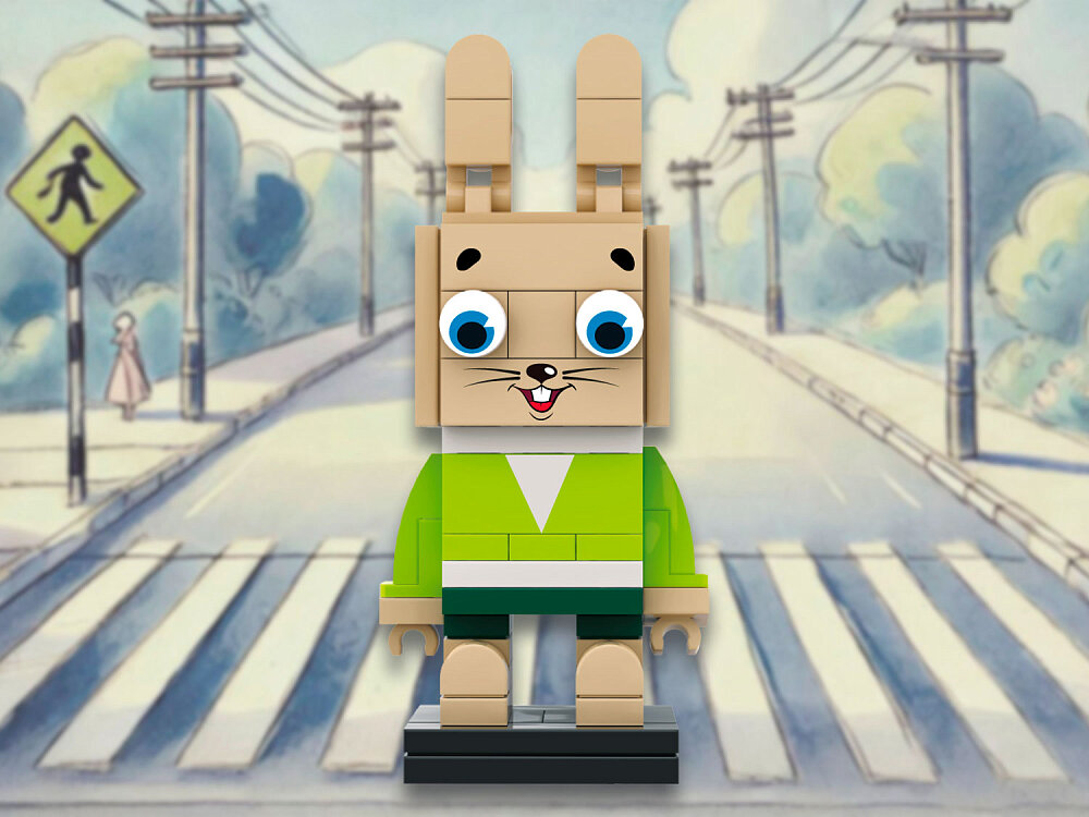Конструктор Brick Labs Союзмультфильм AB-1102 Конструктор Ну, погоди: Заяц