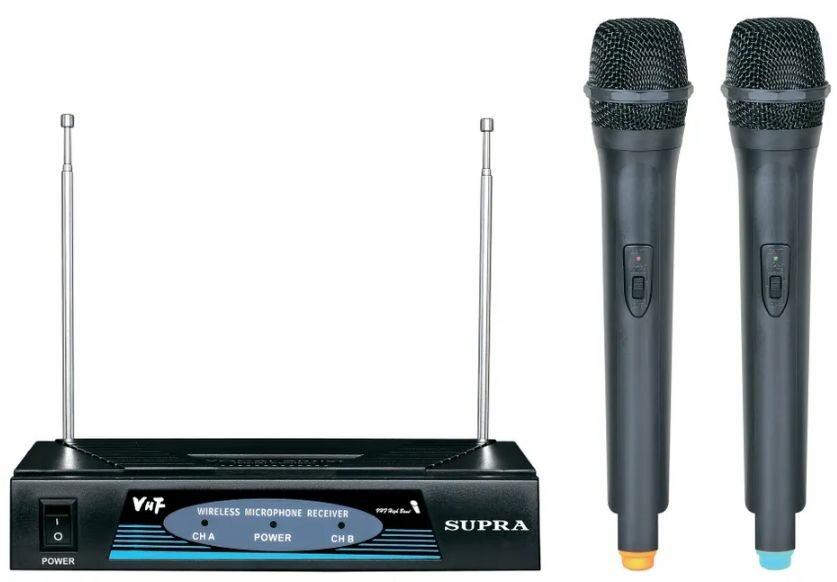 Два микрофона SUPRA SWM-202, черный