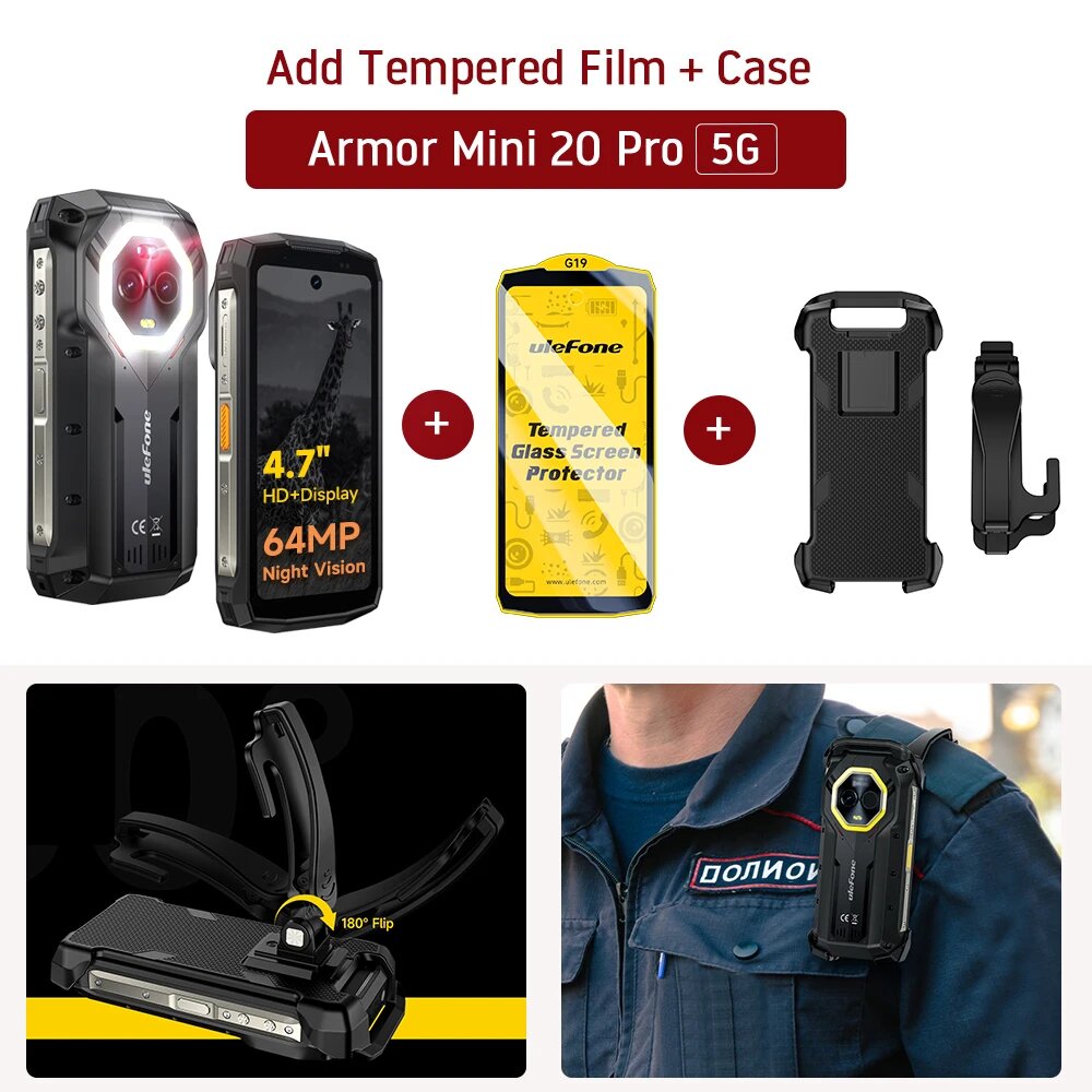 Смартфон Ulefone Armor Mini 20 Pro, 16/256ГБ, global