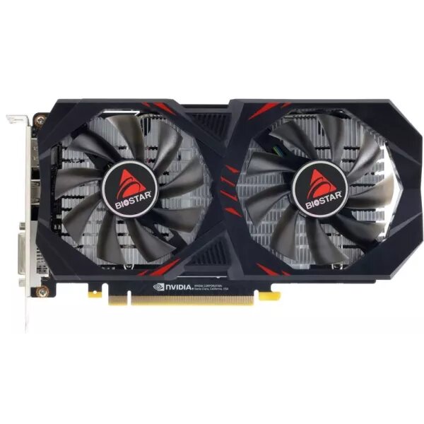 Видеокарта Biostar PCI-E 3.0 VN1666SF69 NVIDIA GeForce GTX 1660SUPER 6Gb 192bit GDDR6 1530/8000 DVIx1 HDMIx1 DPx1 HDCP Ret