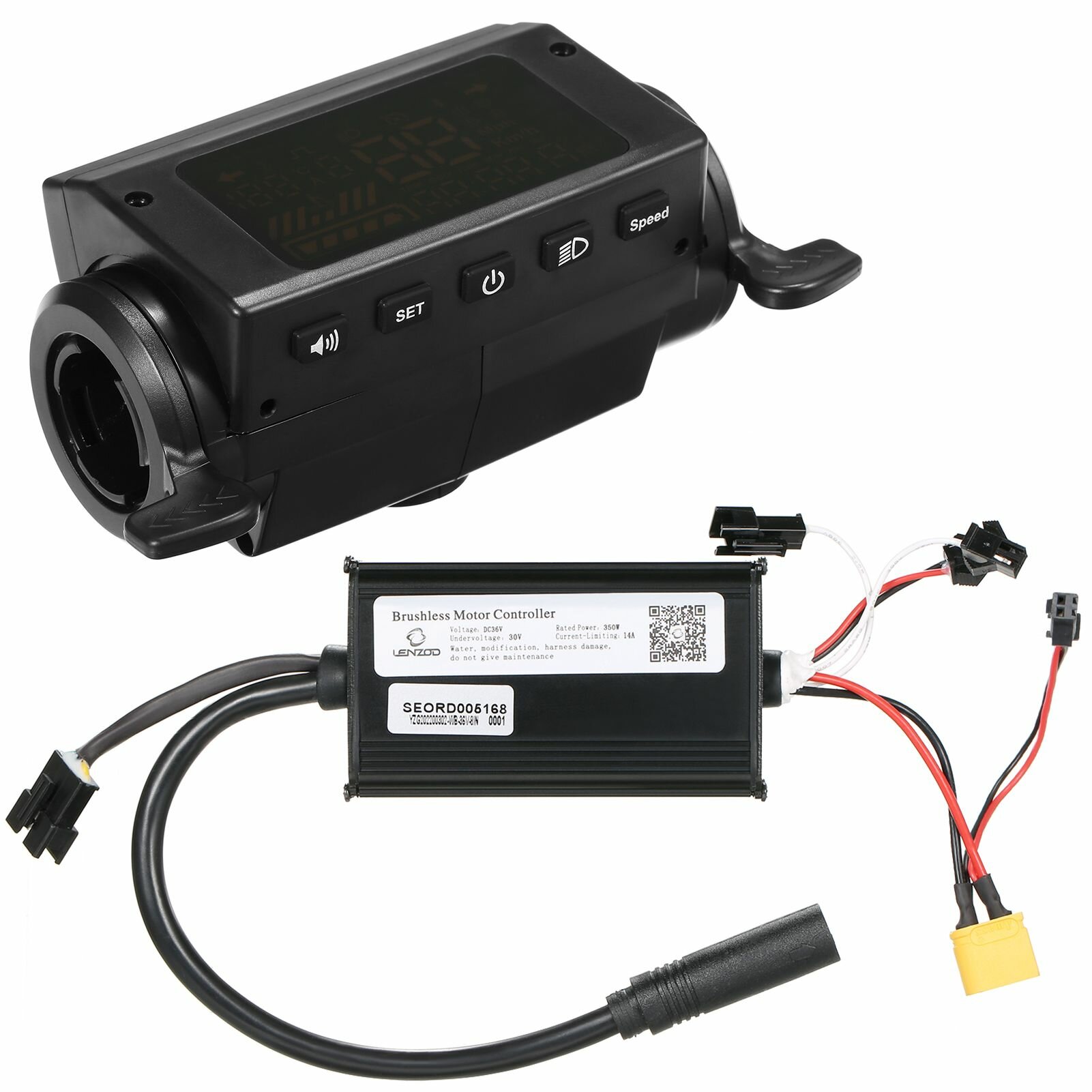 Контроллер бесщеточного двигателя 36 В с ручками для большого пальца, запасные части для 8-дюймовых электросамокатов Kugoo S1 S2 S3 и ETWOW, прочная сборка