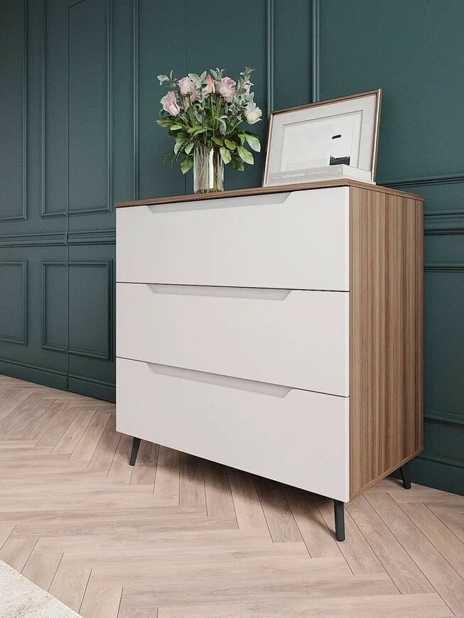 Комод Роза 900 Белый Скин Тренто