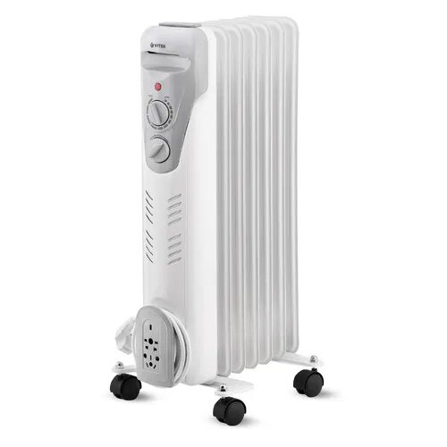 Масляный радиатор Vitek VT-1708, 1500Вт, белый
