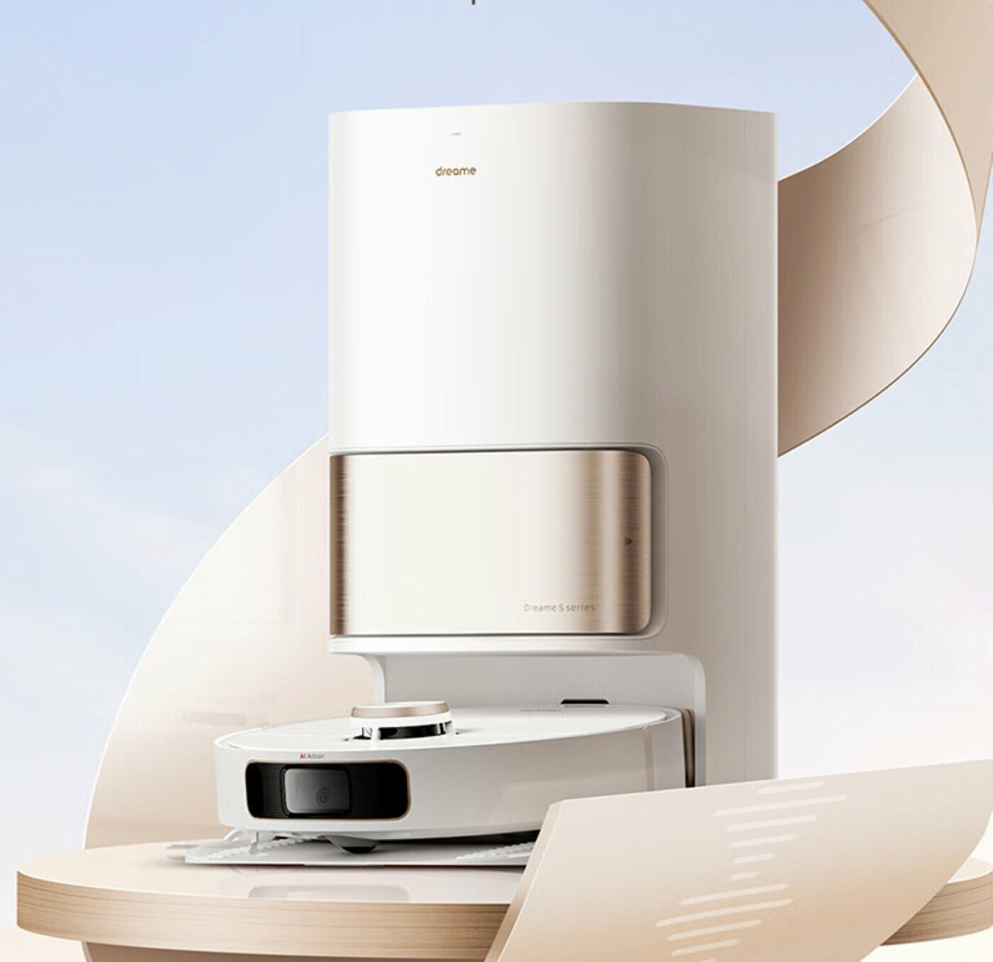 Автоматический робот-пылесос dreame S10Plus, самоочищающаяся, мощность 75 Вт, резервуар для сточных вод объемом 2,5 л