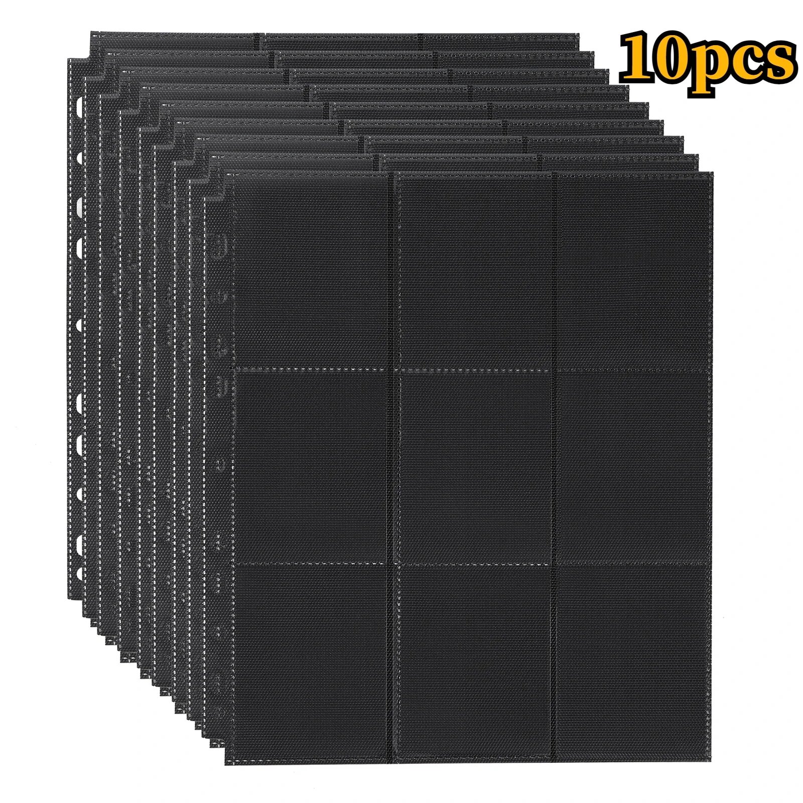 Двухсторонние прокладки для карточек 8/18 карманов Черный, 10pcs 180 Pockets