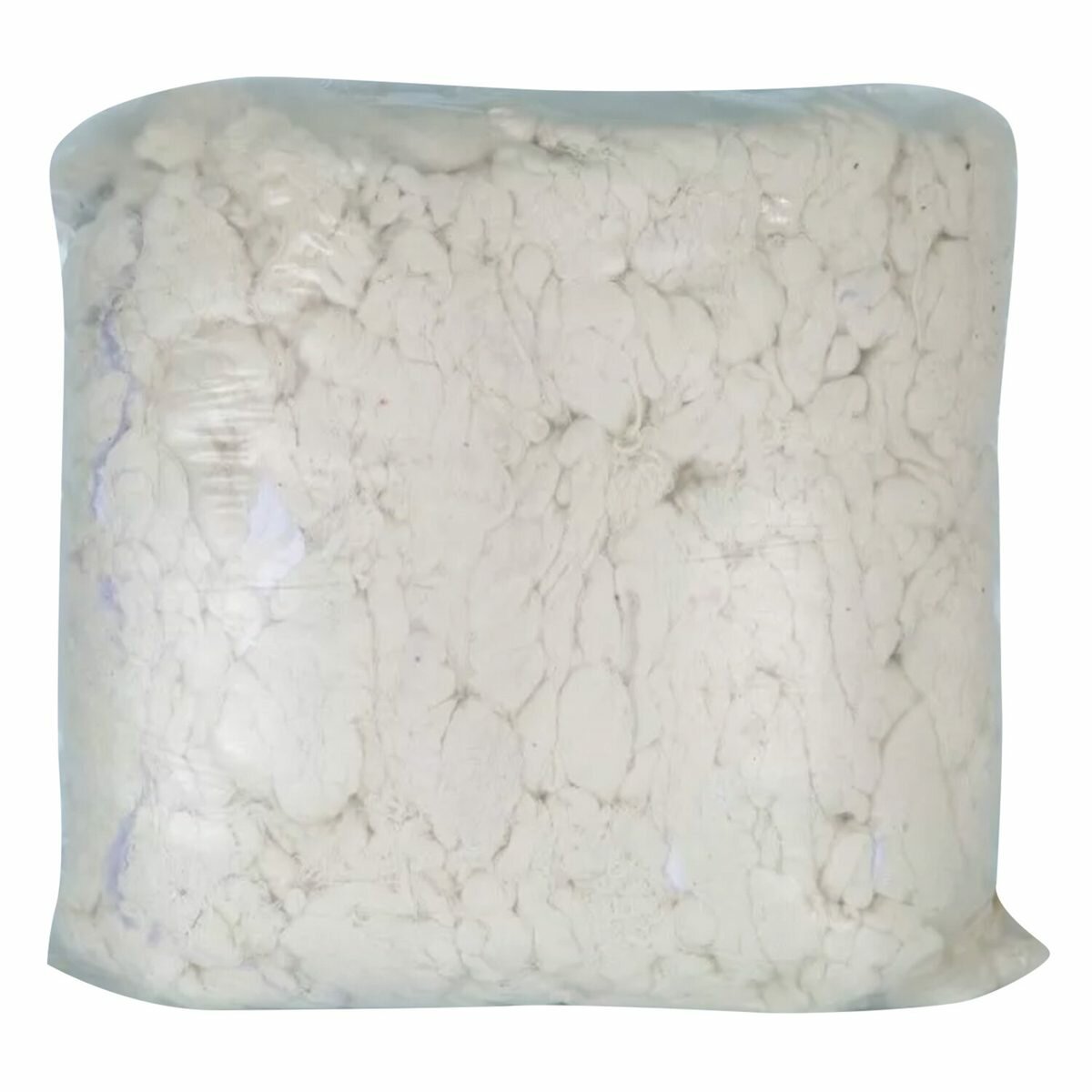 Ветошь путанка 10кг, отборная пряжа хлопковая белая, 100% хлопок