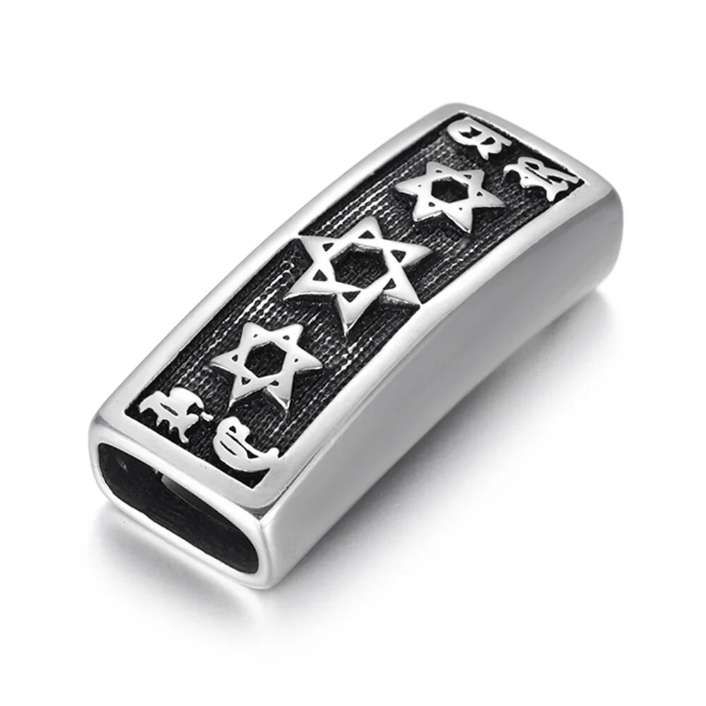 Эмблааск подвески-слайды металлические череп Серебряный, Stars