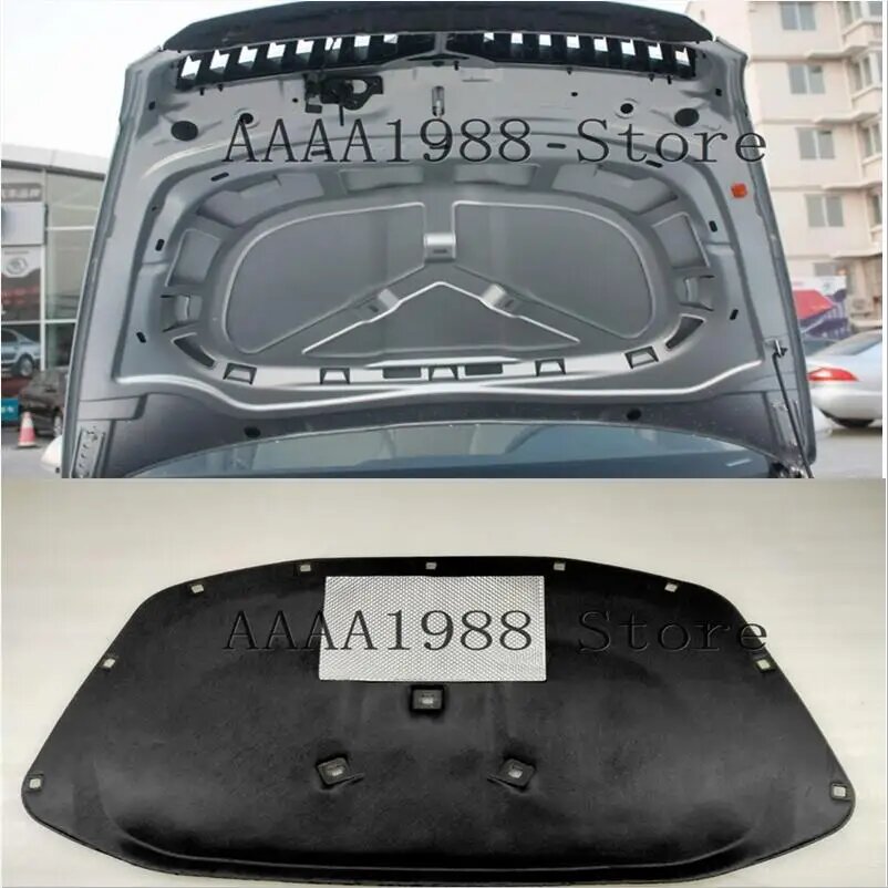 2007 2008 2009 2010 2011 2012 для Skoda Octavia передний капот двигателя Звукоизоляционная хлопковая Подушка звуконепроницаемый коврик пенопластовая крышка