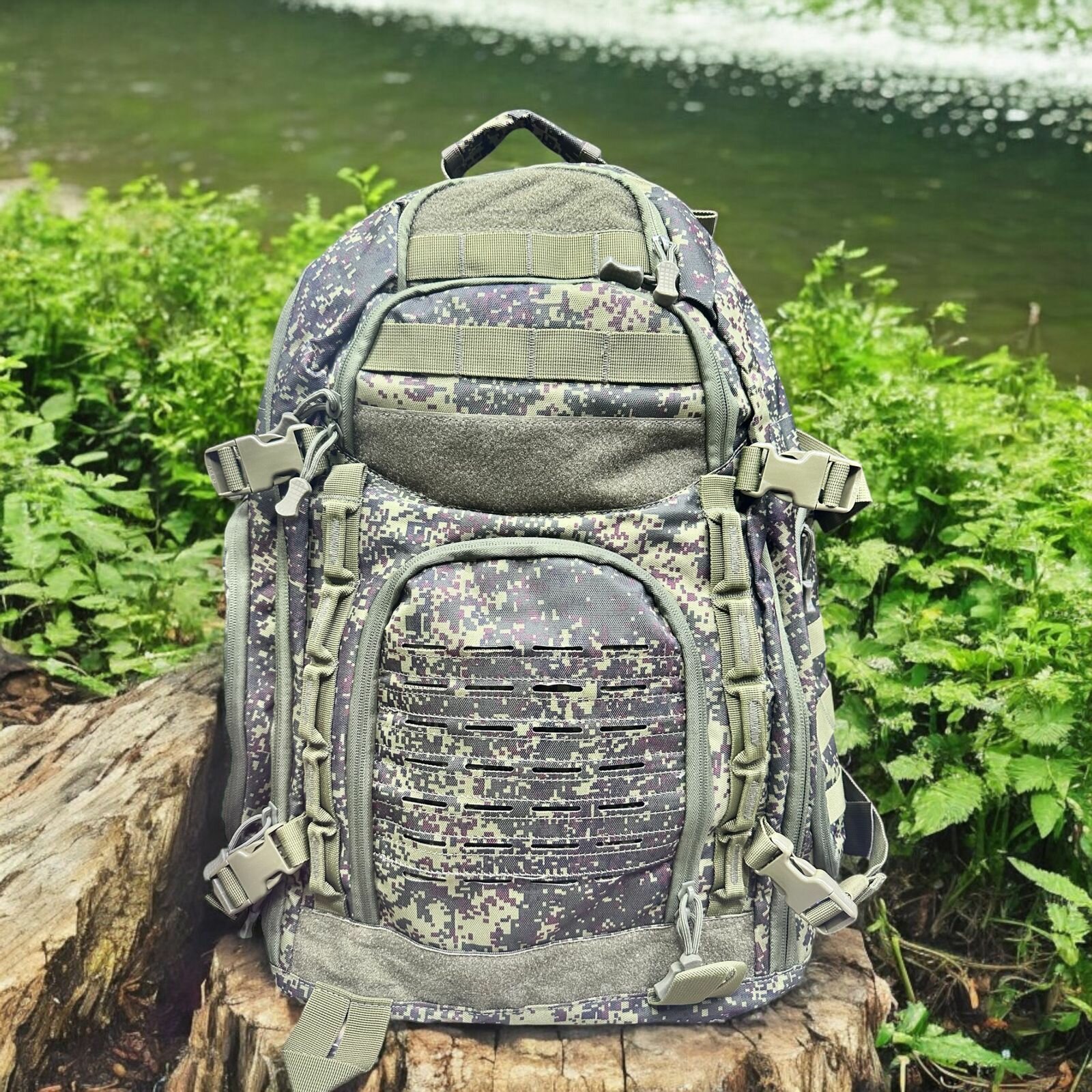 Рюкзак тактический мужской, походный, для рыбалки и охоты, сумка тактическая 60 л цифра
