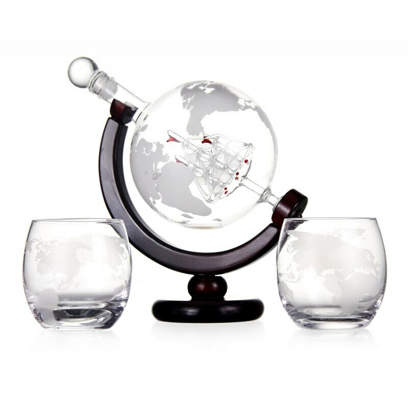 Корзина для виски 650 мл стеклянная шарообразная бутыль для созревания