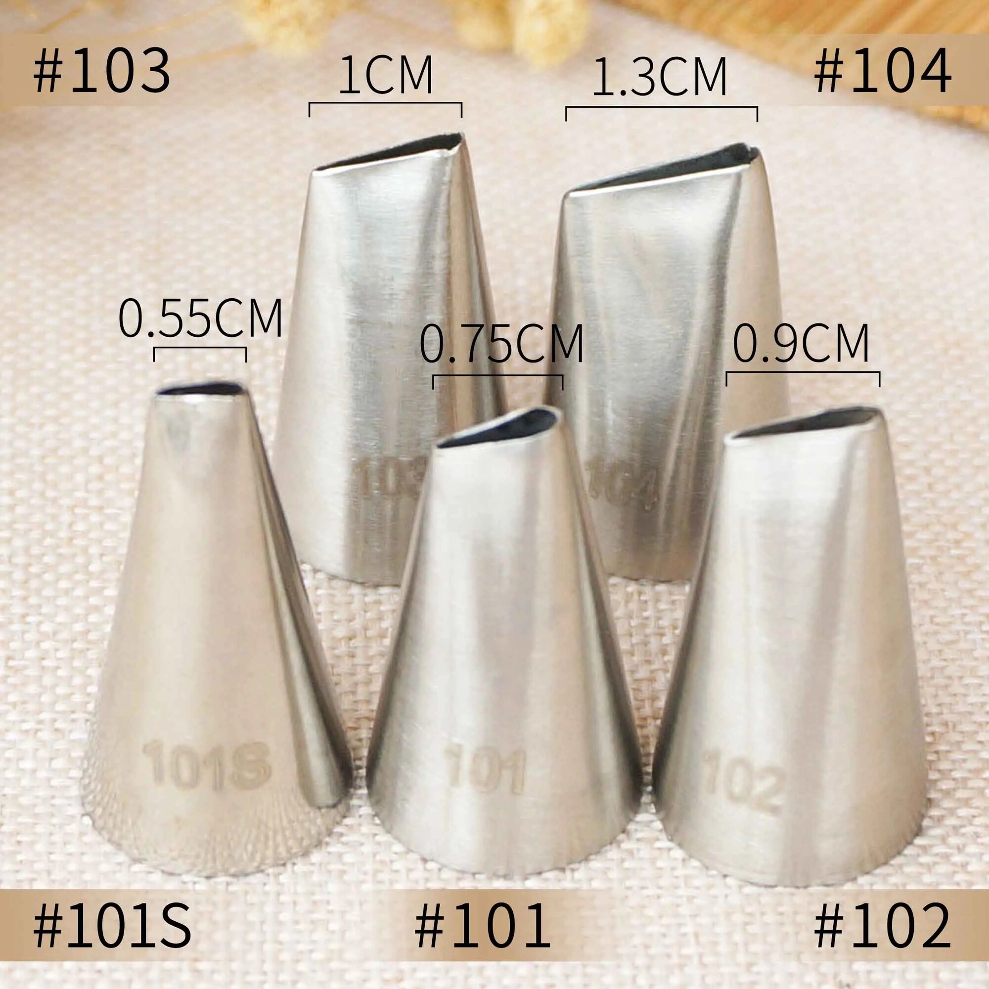 Насадки для крема Vaenng #101S, #101, #102, #103, #104
