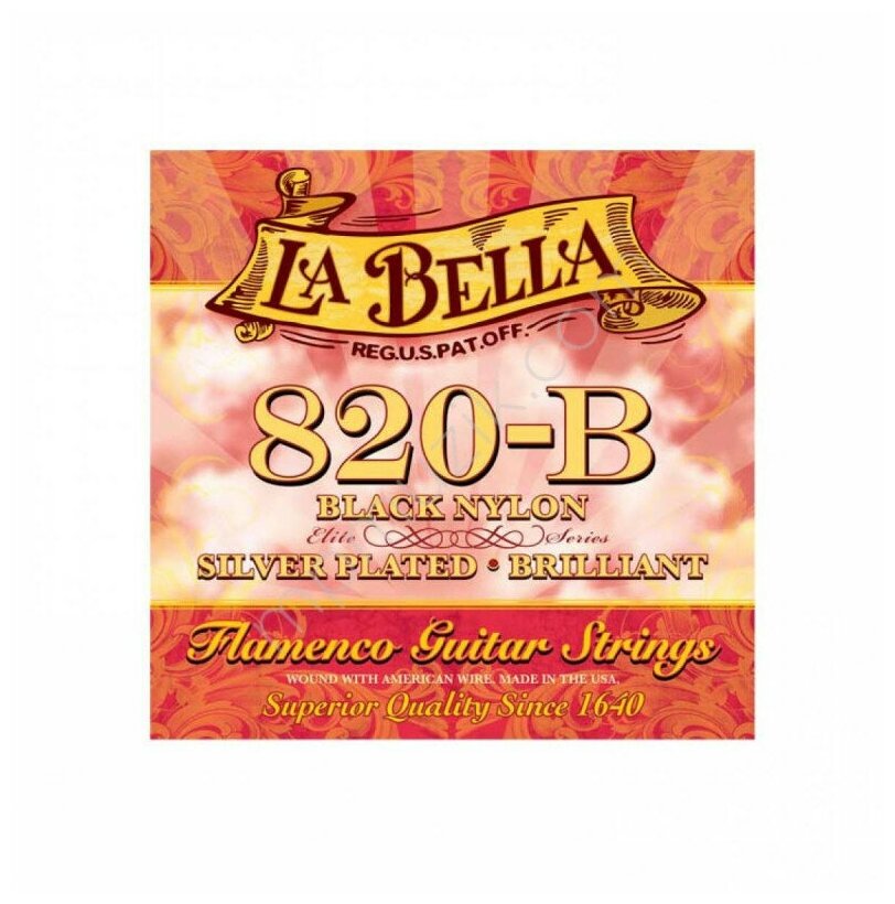 820B Комплект струн для классической гитары фламенко La Bella