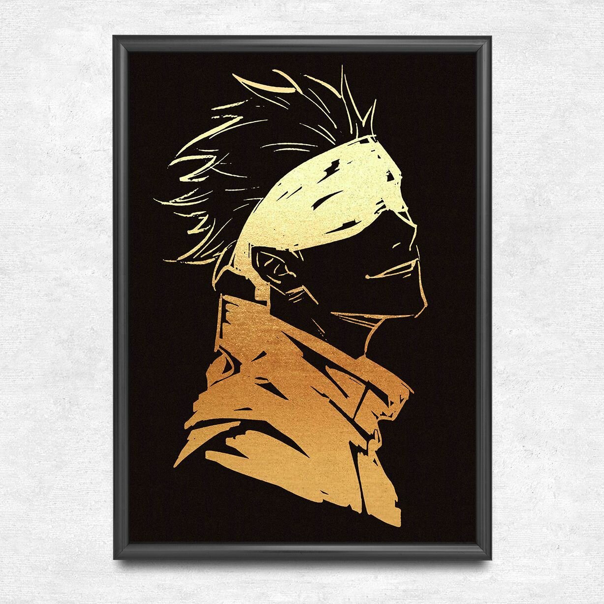 Постер на стену по аниме Магическая битва / Плакат интерьерный Sorcery Fight Сатору Годжо