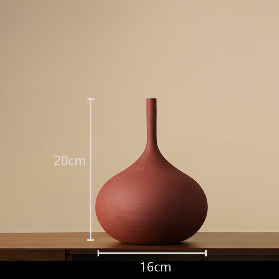 Baliciga Ваза "Шлифованный", 20 см , Фаянс, 1 шт