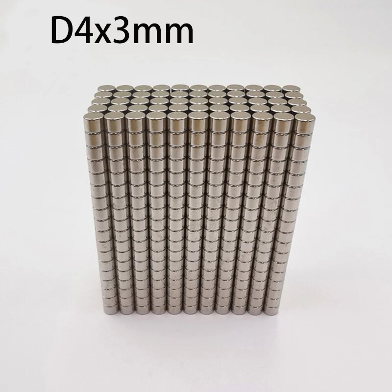 Миниатюрные круглые магниты из железа 4x3 мм 20pcs 4x3mm