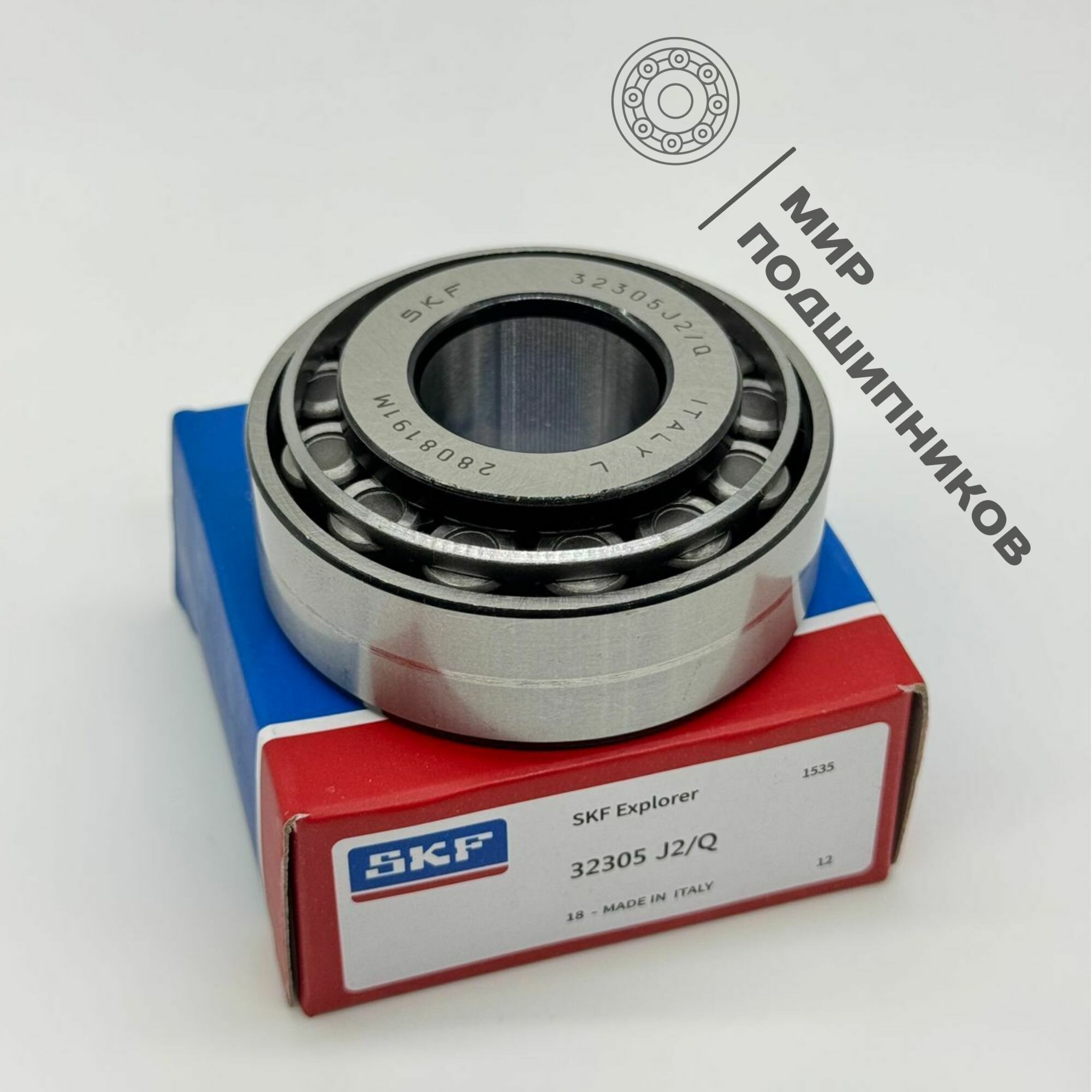 Подшипник SKF 32305J2/Q (7605) 25х62х25.25 Газ-3110 (передняя ступица, опоры внешняя и внутренняя)