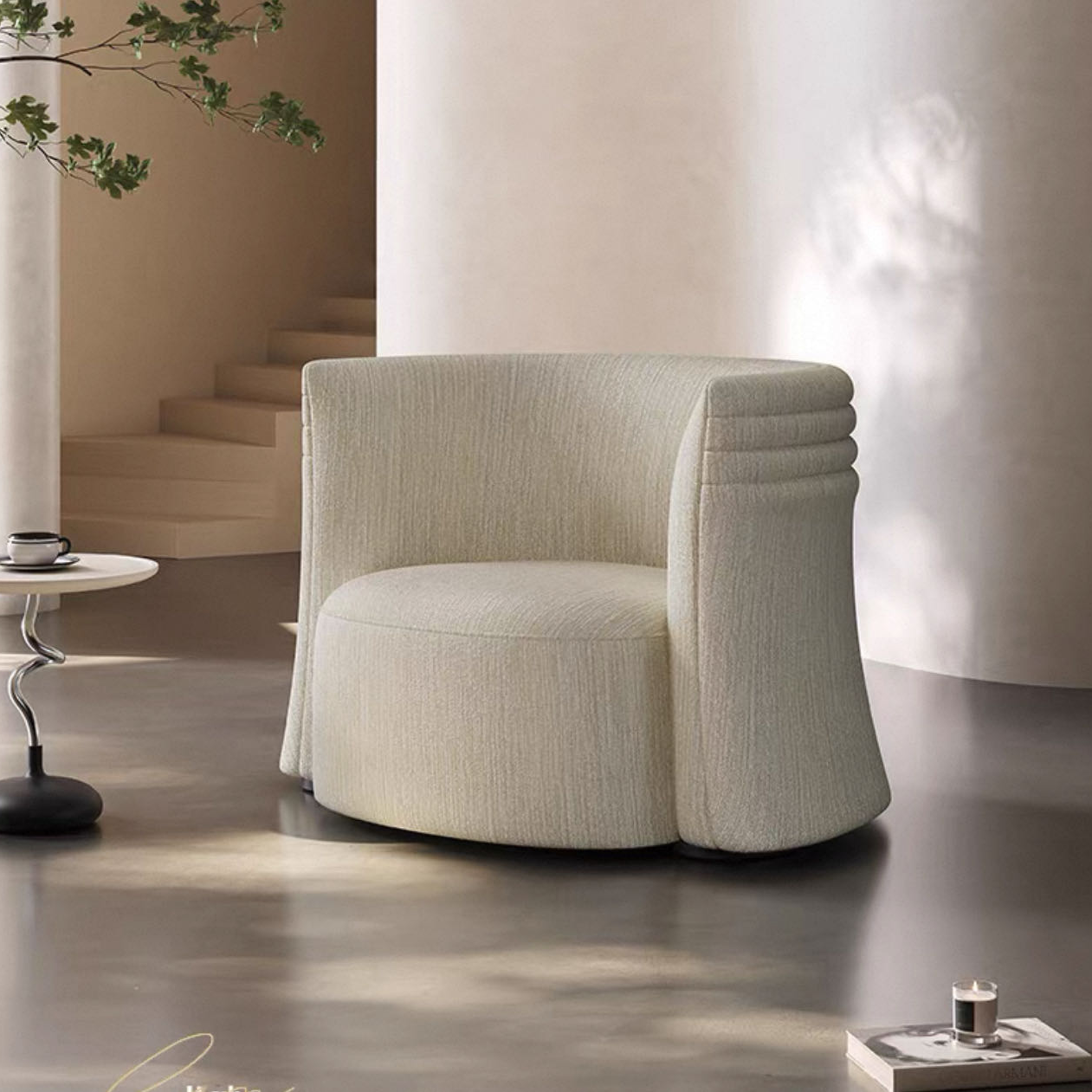 Интерьерное круглое кресло Ecully