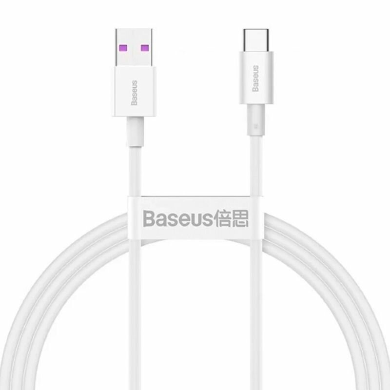 Кабель для зарядки Baseus Superior USB-A - Type-C, 1 м, белый