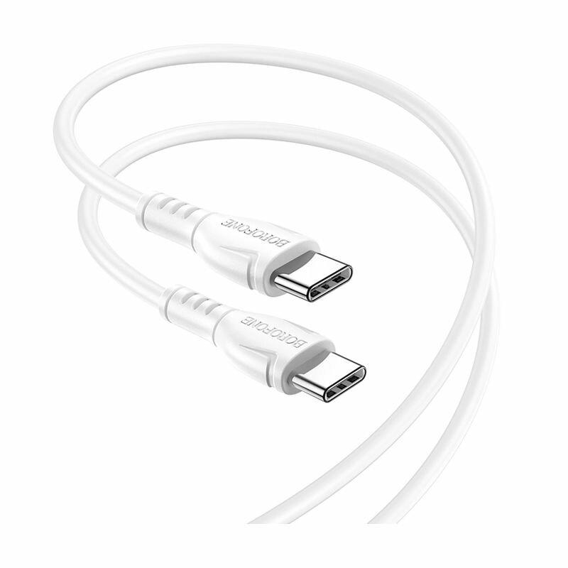 Кабель для зарядки Borofone BX51 Type-C - Type-C, 1 м, белый, 3 A