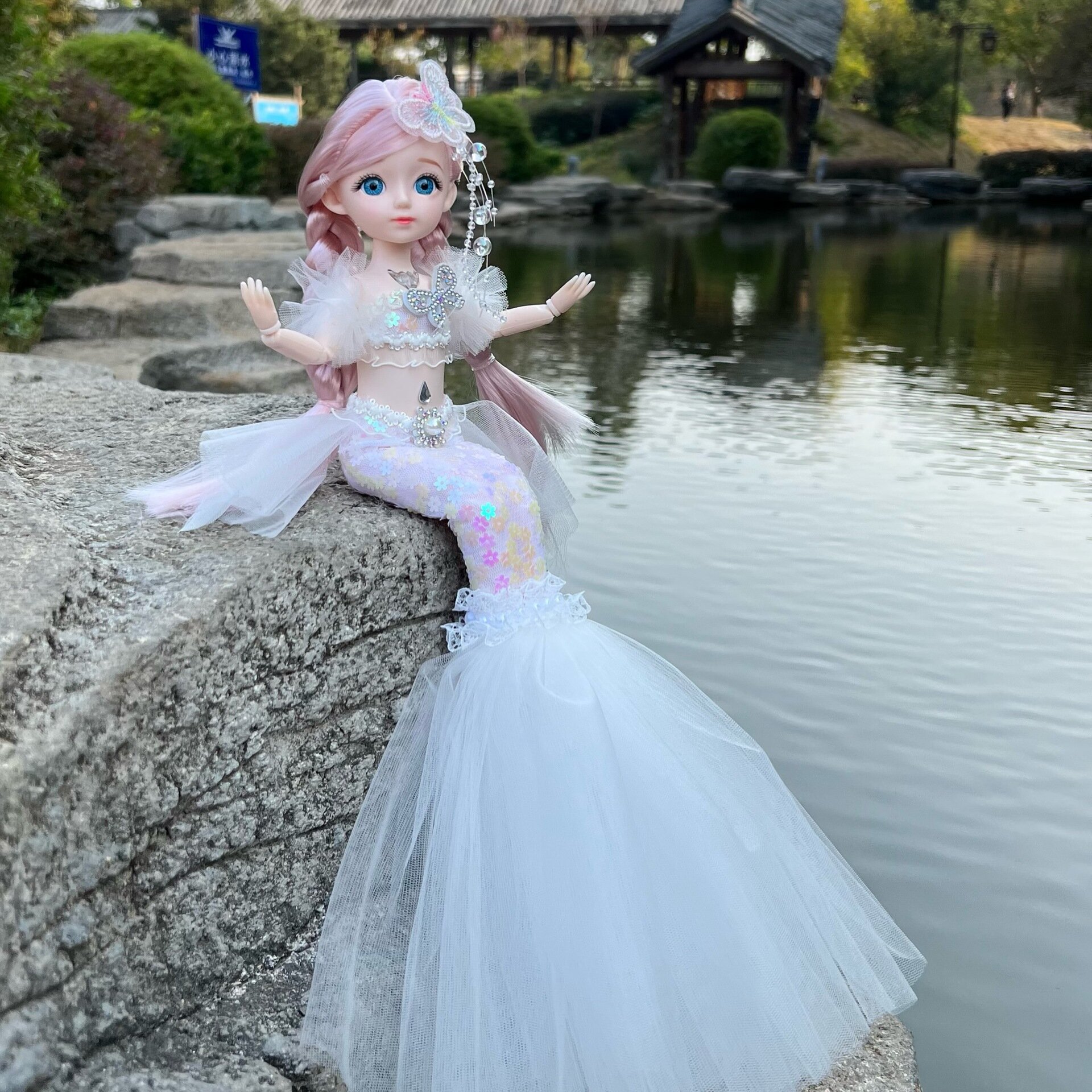 Кукла-Русалка Ариэль игрушка для девочек Детская кукла принцессы Свадебное платье кукла семейный подарок на день