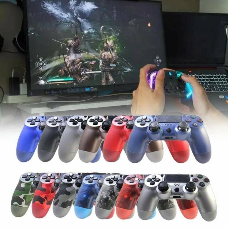 High-performance p4 game controller wireless bluetooth connectivity with shock feedback and comfort grip red — фото 1