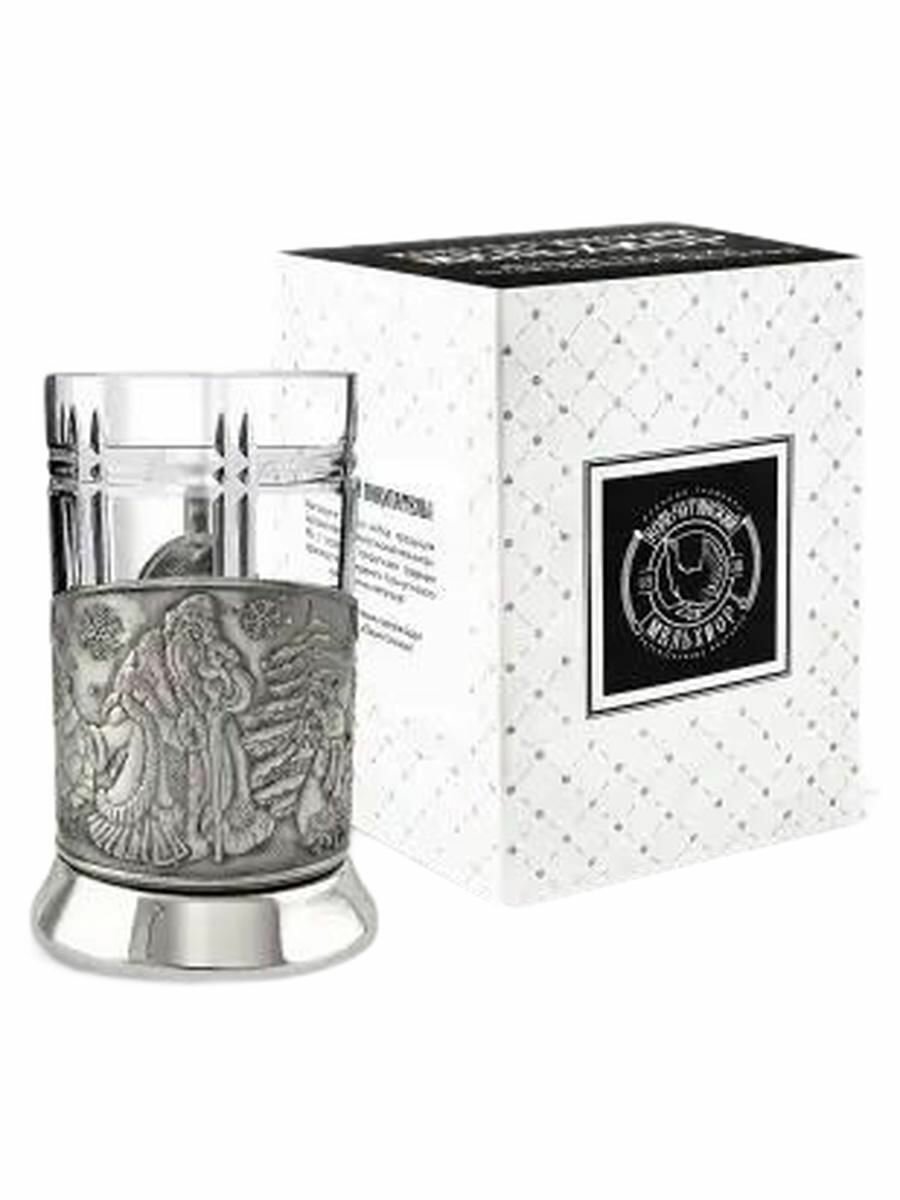 Подстаканник никелированный "Новогодний" Кольчугино