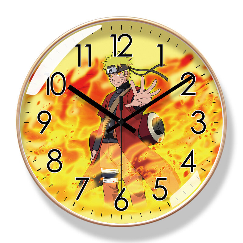 Горячая распродажа8050 Настенные часы для гостиной, часы Наруто, домашние часы, настенные часы, современные бесшумные часы с длинным сроком службы батареи, кварцевые часы