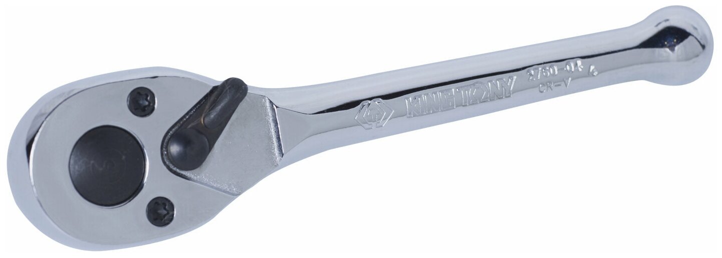 KING TONY Трещотка 1/4", 100 мм, 72 зубца, флажковая 2760-04