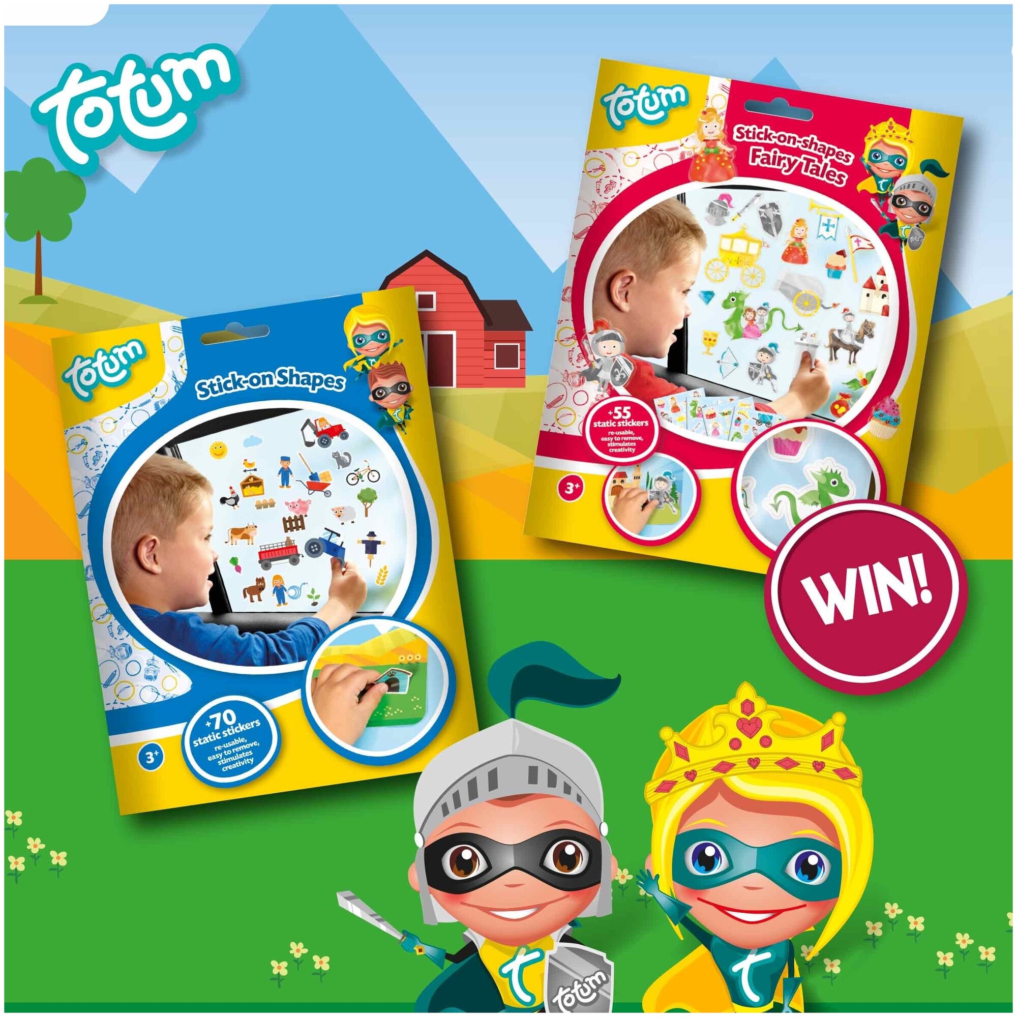 Набор для творчества TOTUM STICK ON SHAPES FAIRY TALES 025523