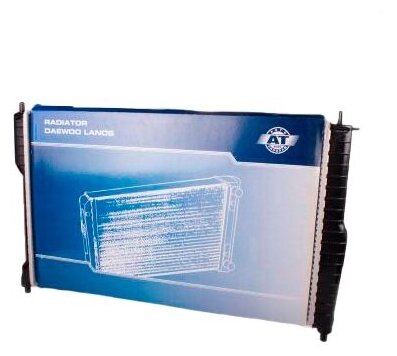Радиатор охлаждения Daewoo Lanos, Nubira, Orion, Sens, Chevrolet Lanos алюминиевый с кондиционером МКПП AT2630-200RA