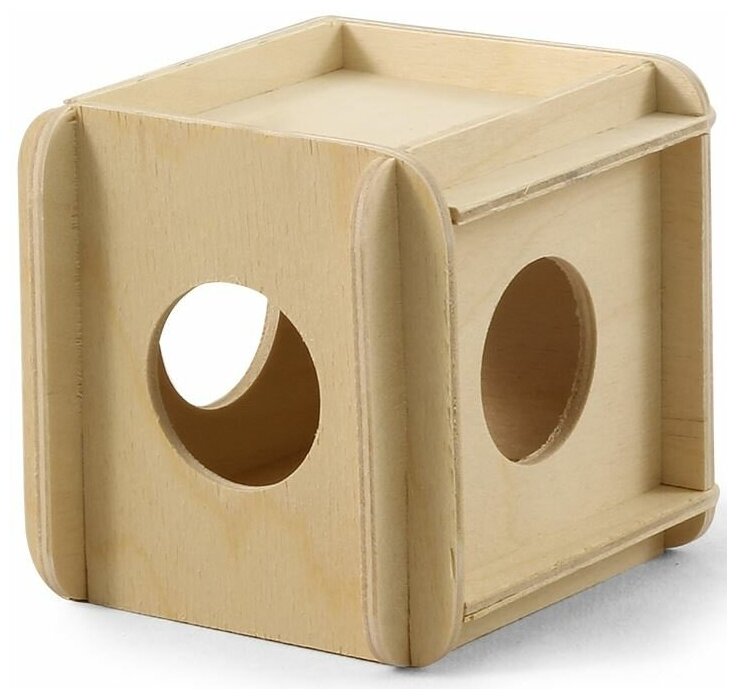 Гамма Игрушка-кубик для грызунов, фанера, 10*10*10 см (Ди-04500)
