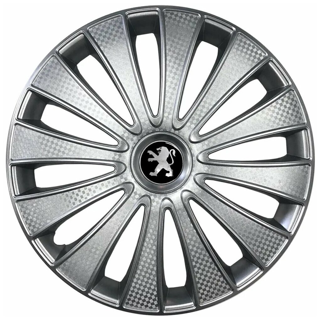 Автомобильные колпаки на диски ПЕЖ ГМК R16", в комплекте 4 колпака