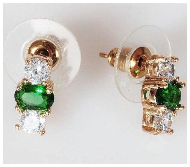 Серьги, фианит