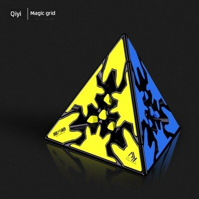 Qiyi Пирамида Гейр Куб 3x3 Черный головоломка Рубика с уникальной формой - Подходит для скоростного кубинга