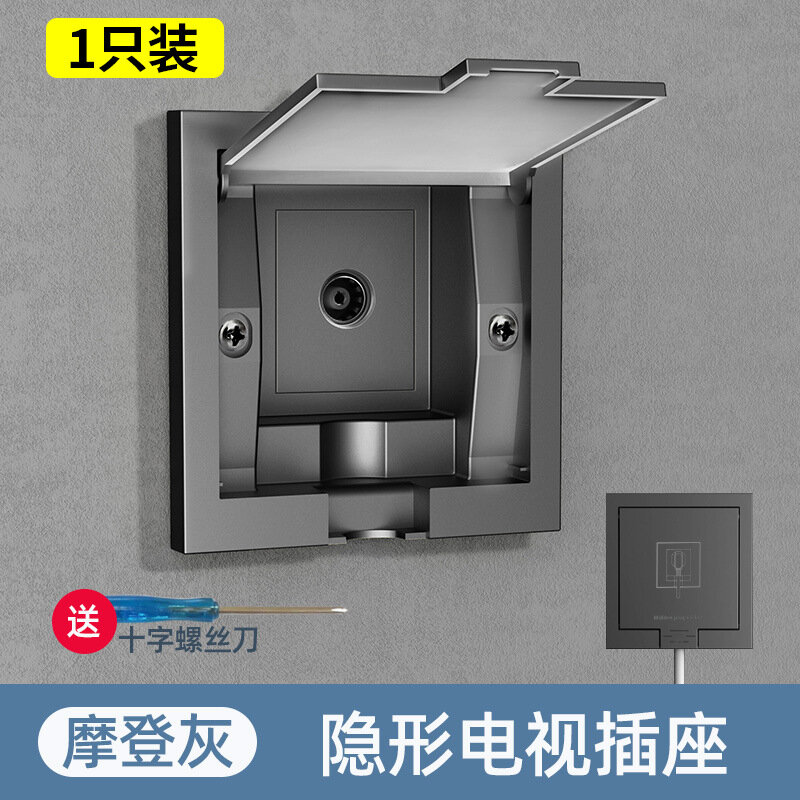 Скрытая розетка с пятью отверстиями Тип 86 Бытовая Встроенная розетка с пятью отверстиями Настенная Встроенная розетка