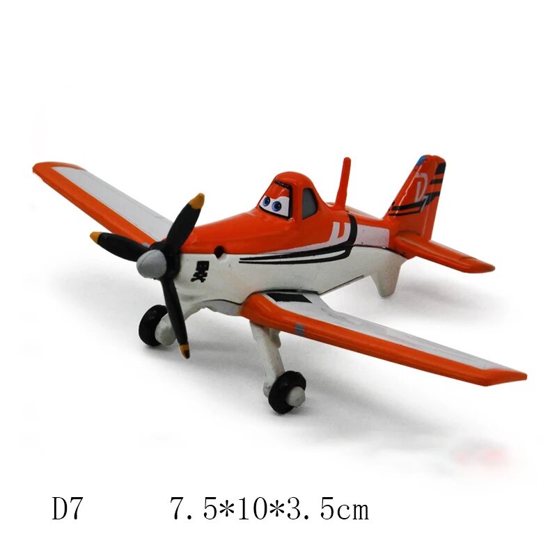 Disney Pixar самолеты металлические модели Оранжевый, 7