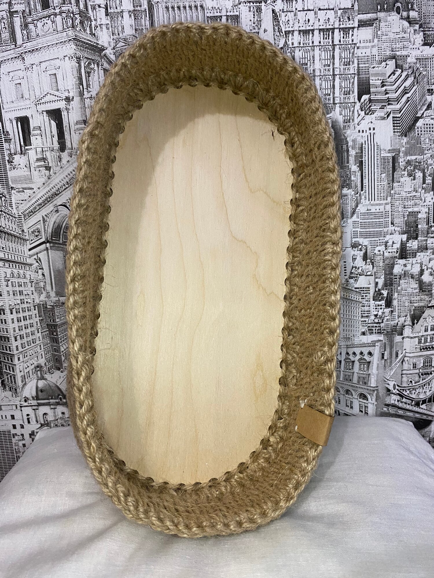 Корзинка овальная из джута