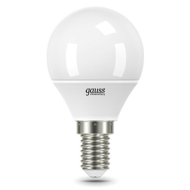 Лампа Gauss Elementary 8Вт Е14 540Лм LED 4000К шар