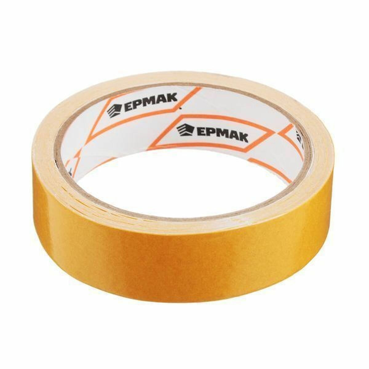 Клейкая лента двухсторонняя 25мм х 10м, (полипропилен, инд. упаковка) Ермак (цена за 1 шт.)