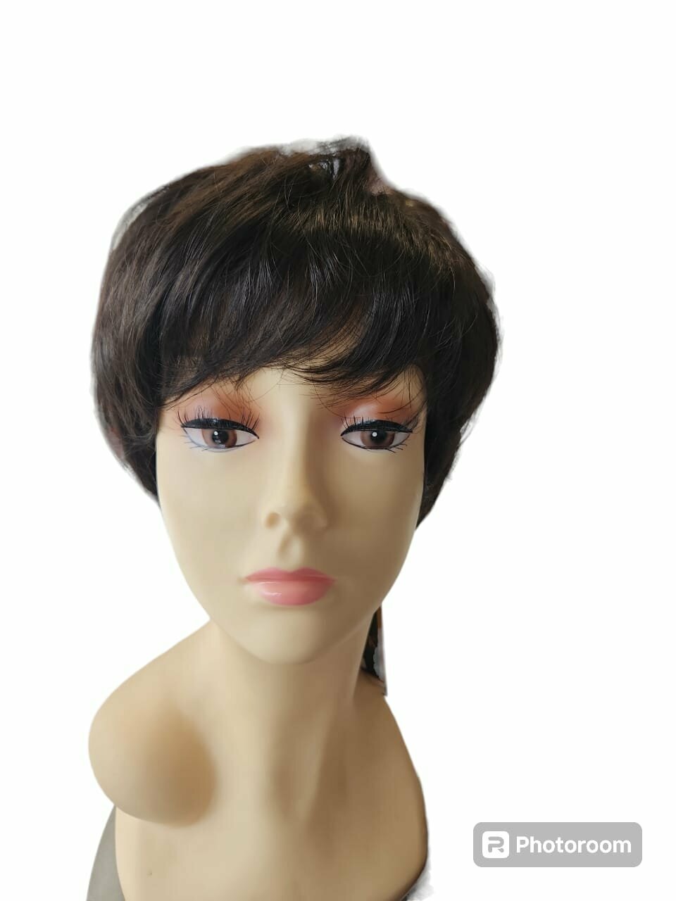 Парик Бланка, легкая, немного вьющаяся стрижка, Темно шоколадного цвета