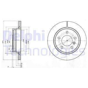 Диск тормозной bmw 3 e46 316-323 98-05 задний d 276мм.