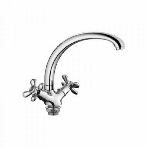 Смеситель для кухни Rainsberg R7213F-6, высокотехнологичный силуминовый сплав, хром