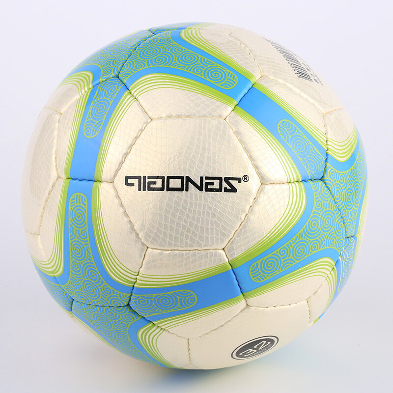 Футбольный мяч Jonas, №5, ручная вышивка, искусственная кожа, бежевый